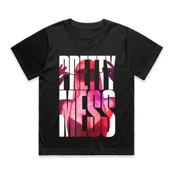 Erika Jayne Pretty Mess Blindfold Black Tee - | Erika Jayne | US Official Merch Superstore