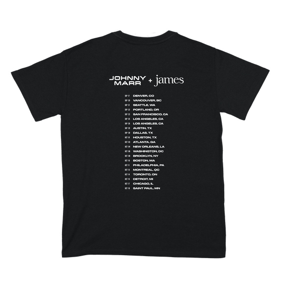 JOHNNY MARR / JAMES TOUR T-SHIRT | Johnny Marr | US Official Merch ...