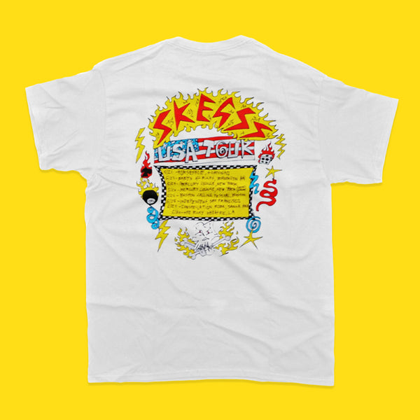 SKEGSS: USA Spring Tour Tee (White) - US Official | Skegss | US ...